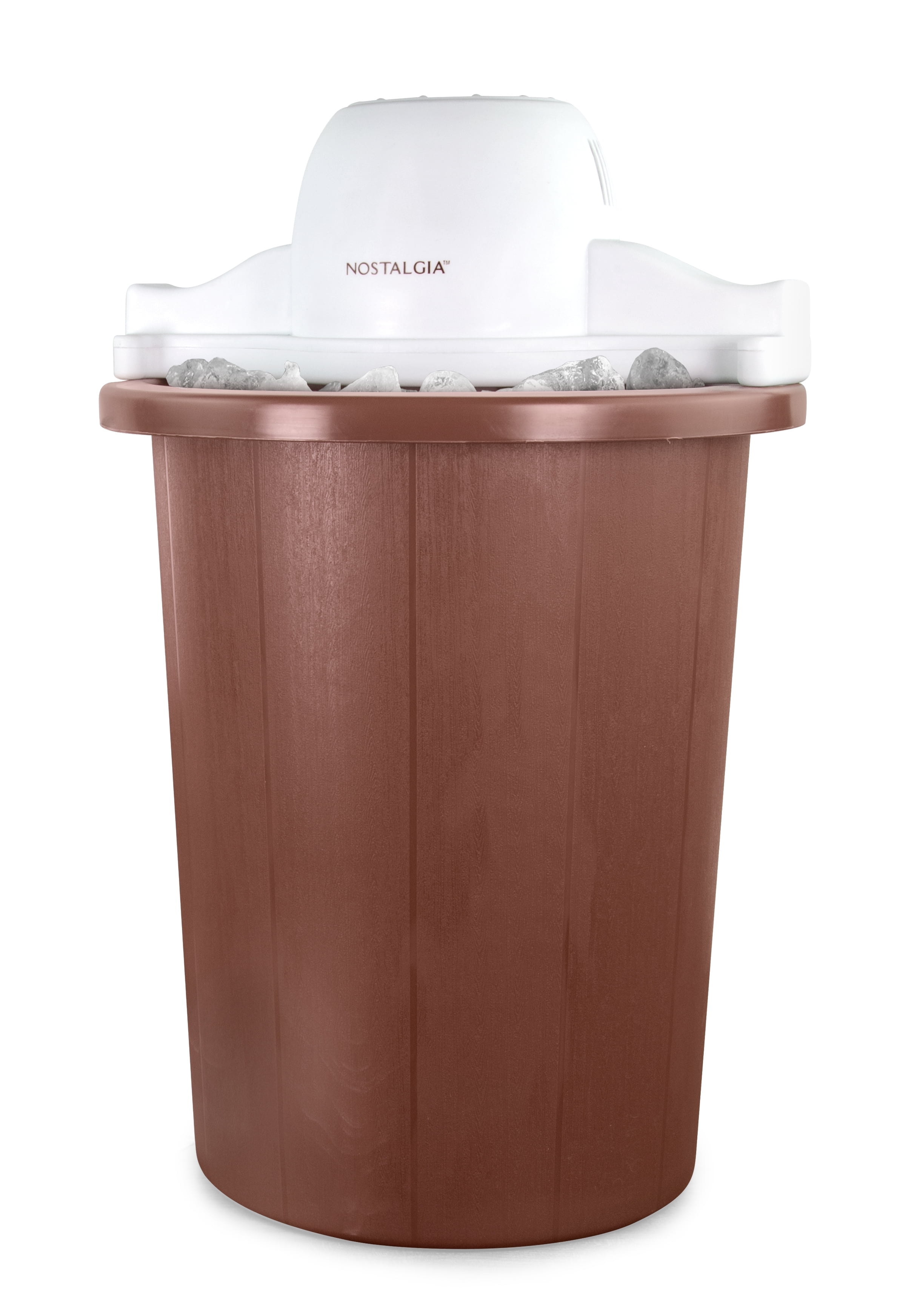 Brandclub - Nostalgia 6-Quart Parlor Electric Ice Cream Maker - White ...