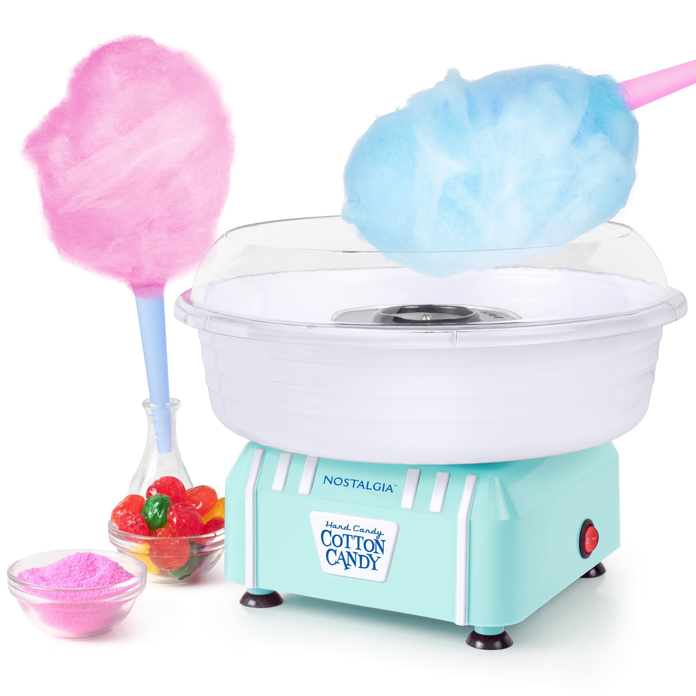 Nostalgia Classic Watts Aqua Blue Cotton Candy Machines - Walmart.com