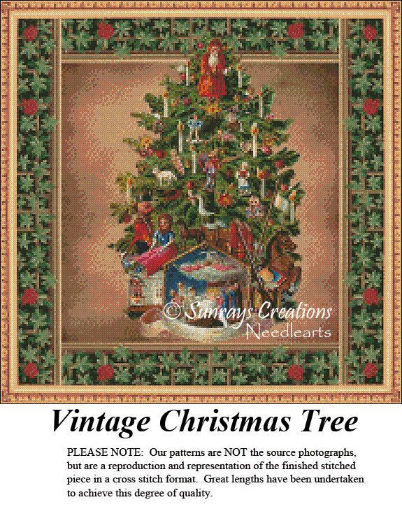 Nostalgia Cross Stitch Patterns | Vintage Christmas Tree (Pattern Only ...