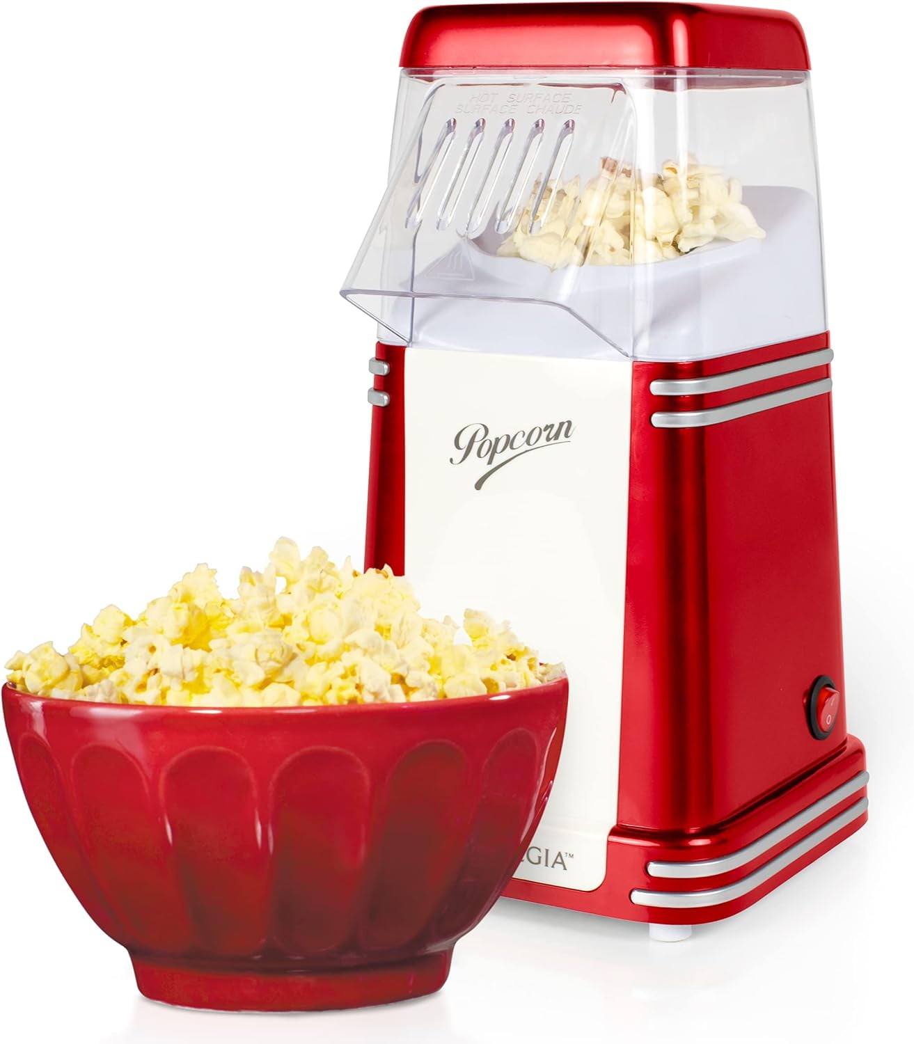 Nostalgia Electrics Coca-Cola Hot-Air Electric Popcorn Maker, 8 Cups ...