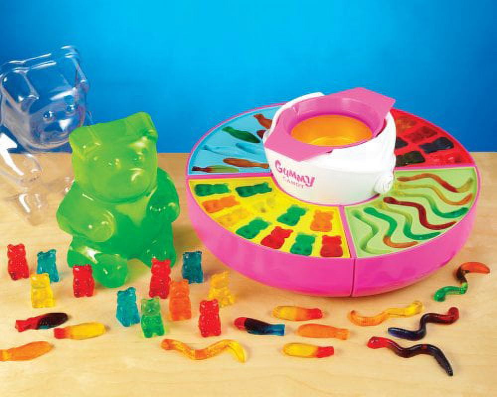 Nostalgia GCM600 Electric Gummy Candy Maker Includes Gummy Bear, Fish ...