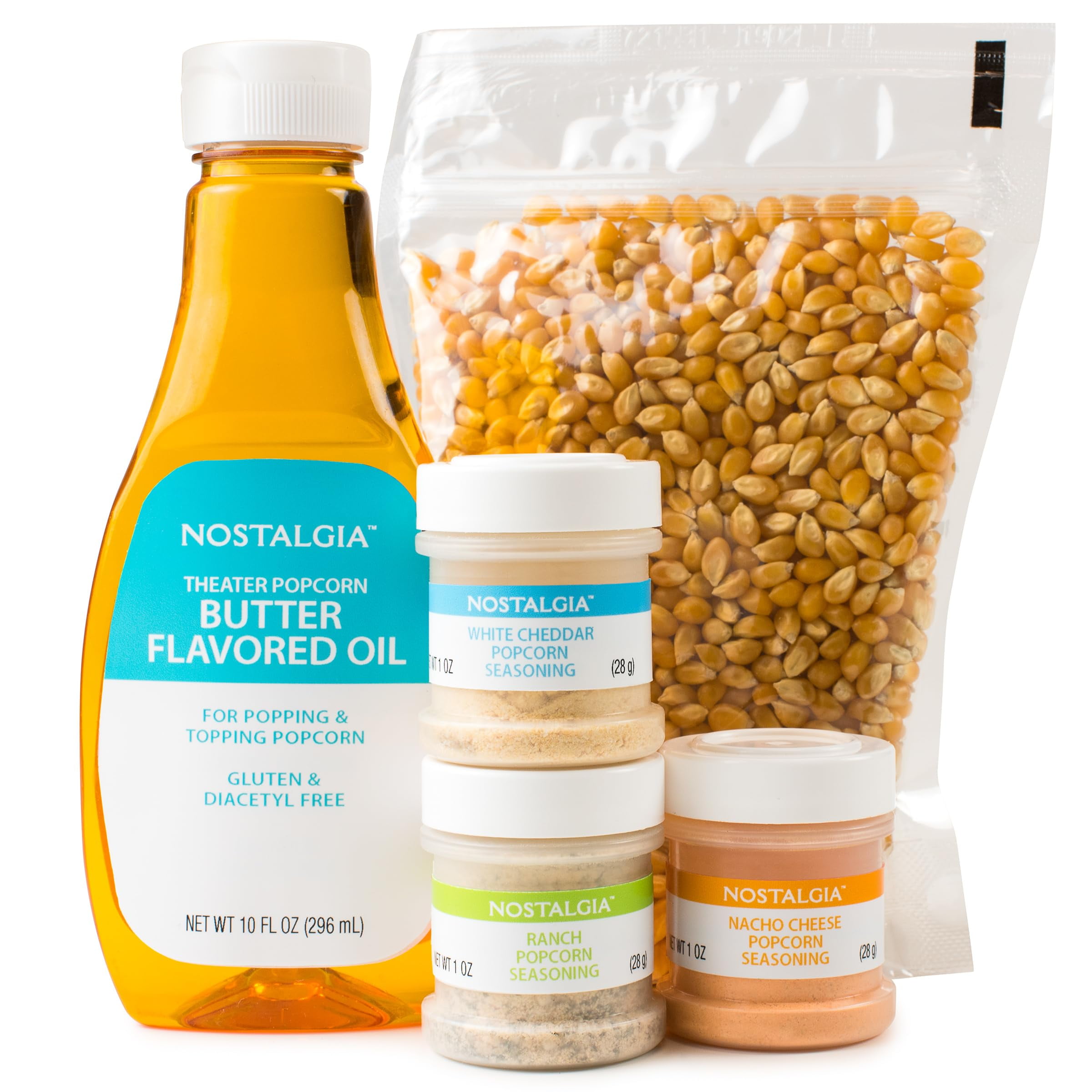 Nostalgia Gourmet Popcorn All-In-One XEF1 Supply Kit - Includes 1 Lb ...