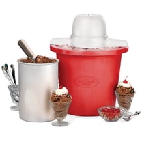 Nostalgia 4-Quart Electric Parlor-Style Ice Cream Maker, Aqua - Walmart.com