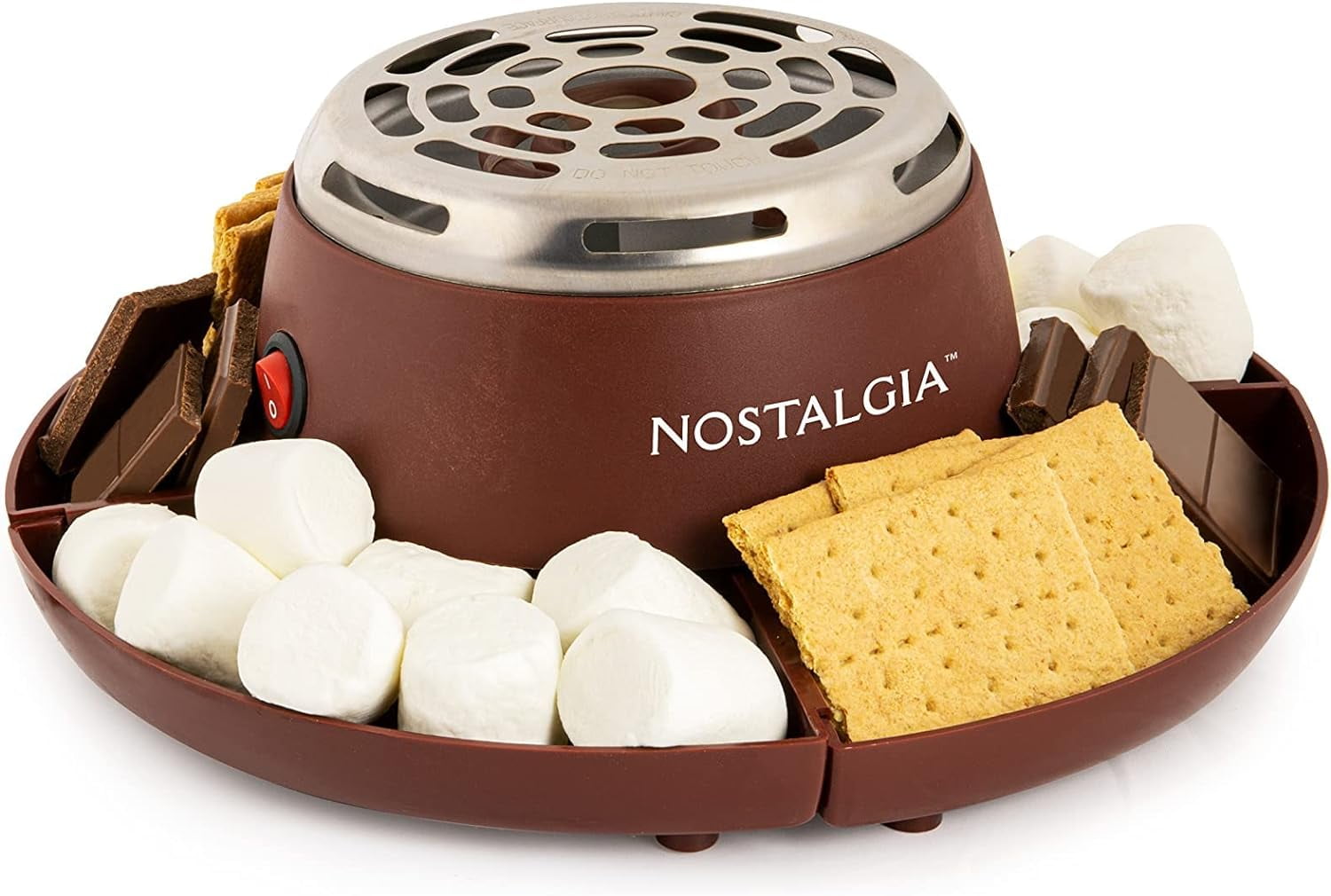 Nostalgia Indoor Electric Tabletop S'mores Making Machine with Roasting ...