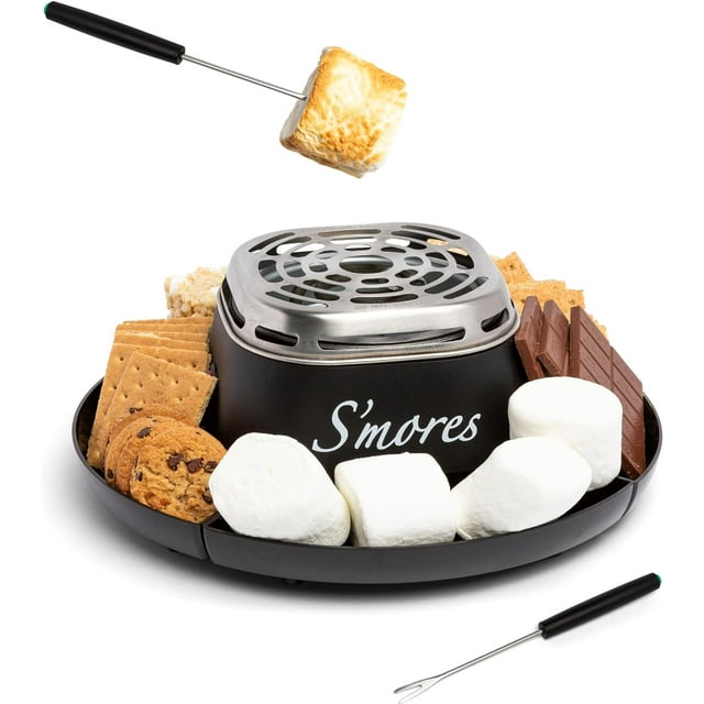 Nostalgia Indoor Electric Smores Maker Smores Kit with 4 Marshmallows ...