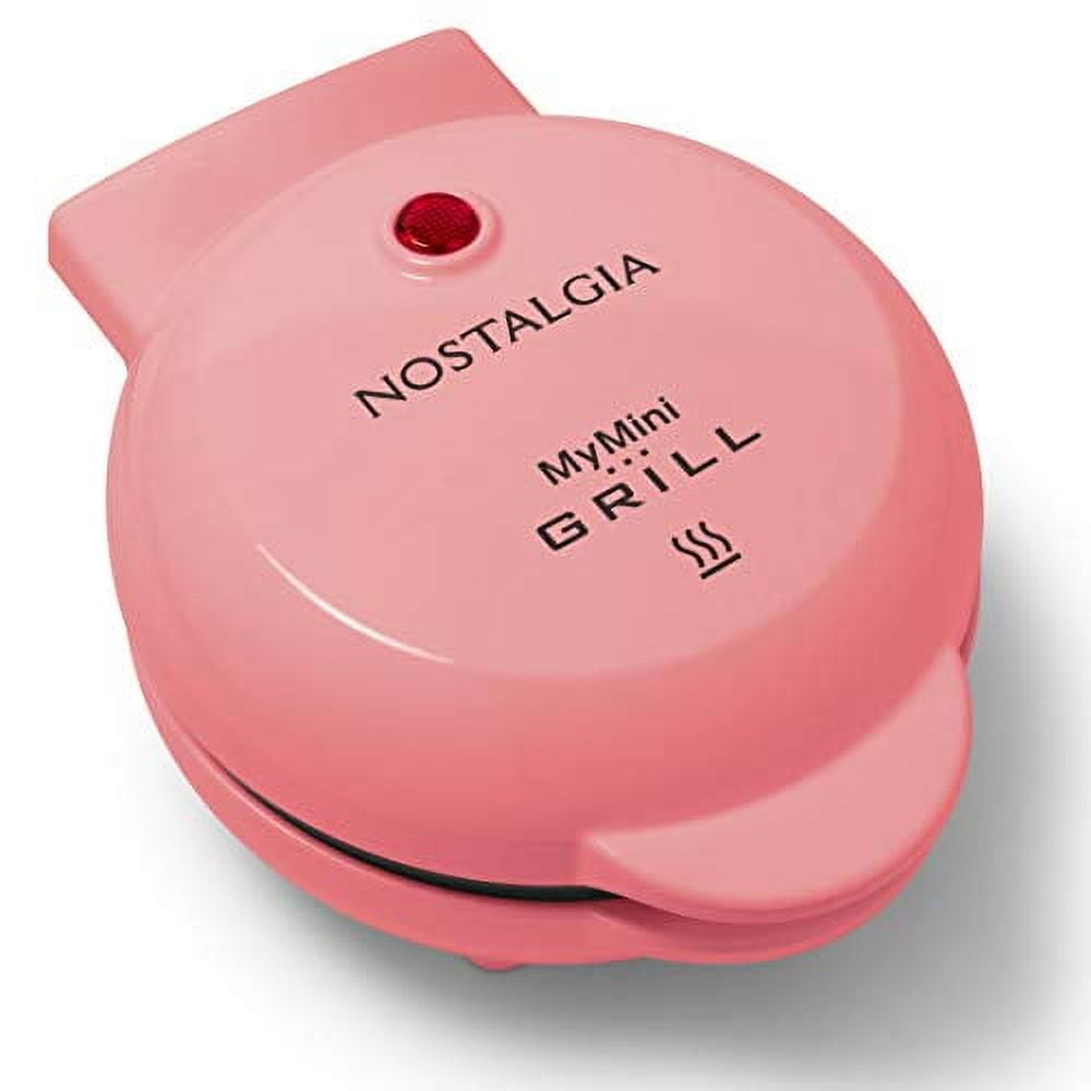 Nostalgia MGR5CRL MyMini Personal Electric Grill, Coral - Walmart.com