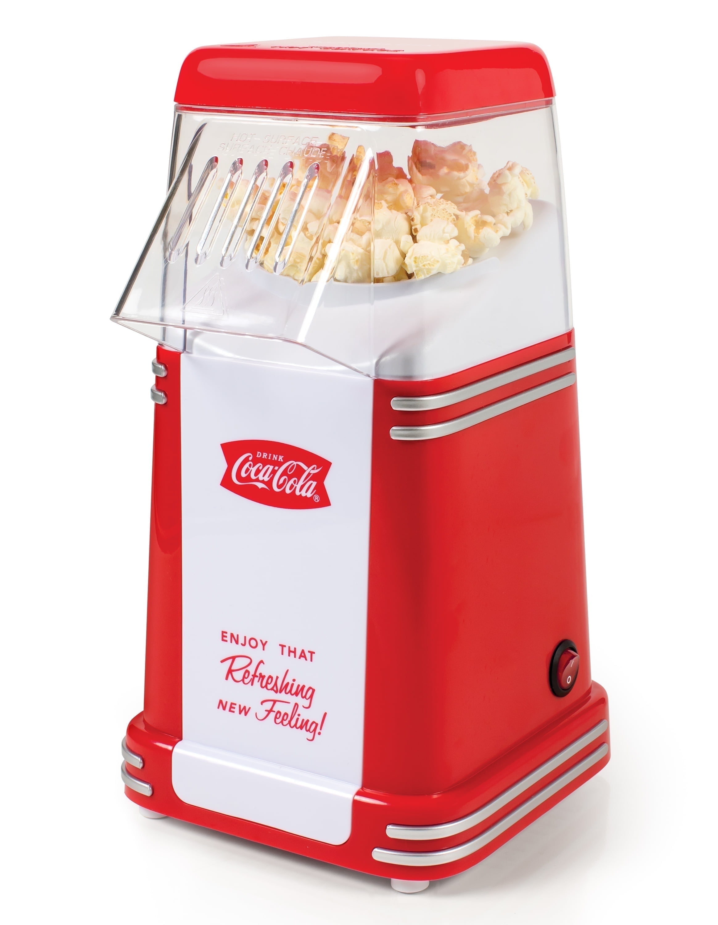 Nostalgia Coca-Cola Hot Air Popcorn Maker, 8-Cup, Retro Design, Healthy ...