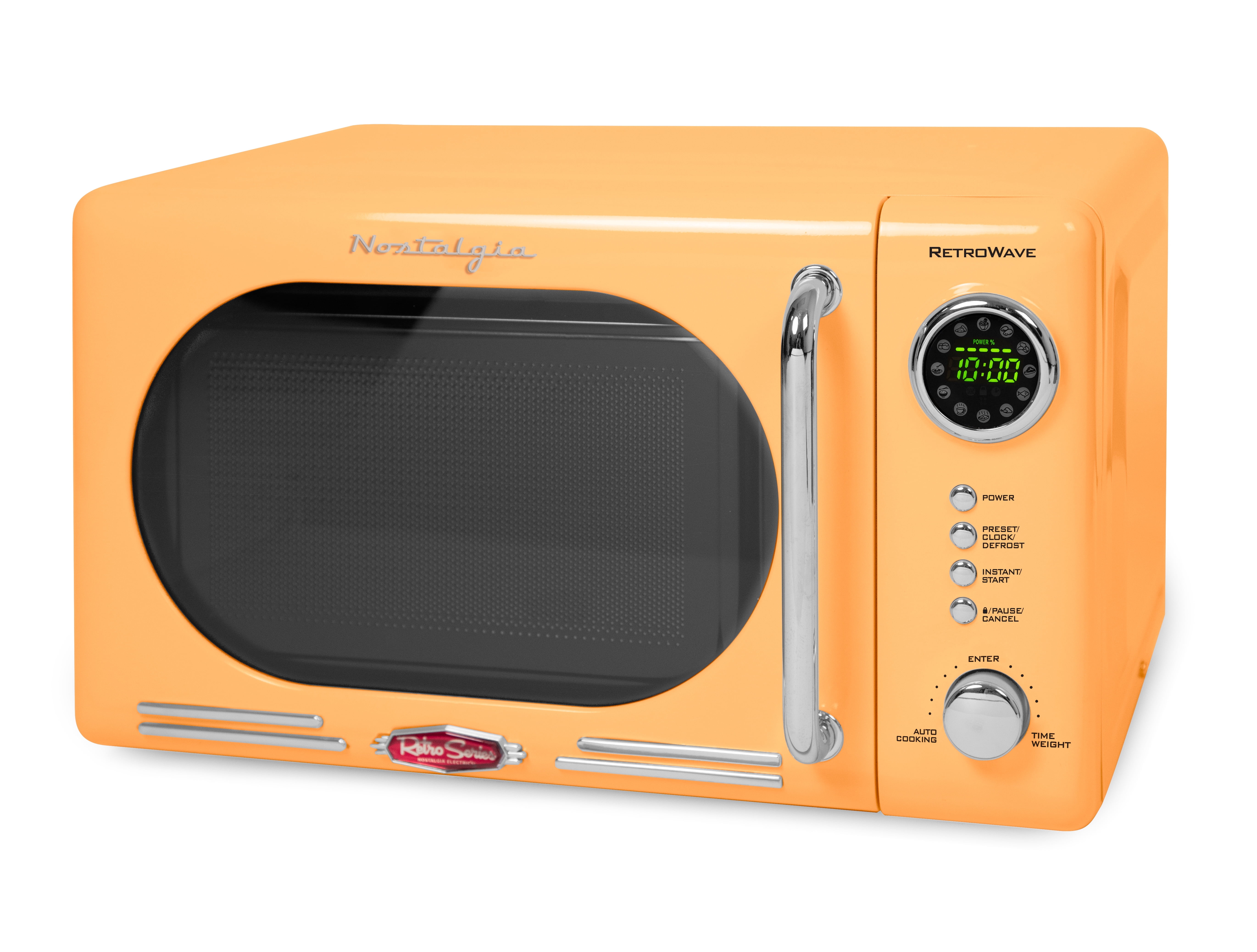 Nostalgia Retro 0.7 Cu. Ft. Compact Countertop Microwave Oven, 700 ...