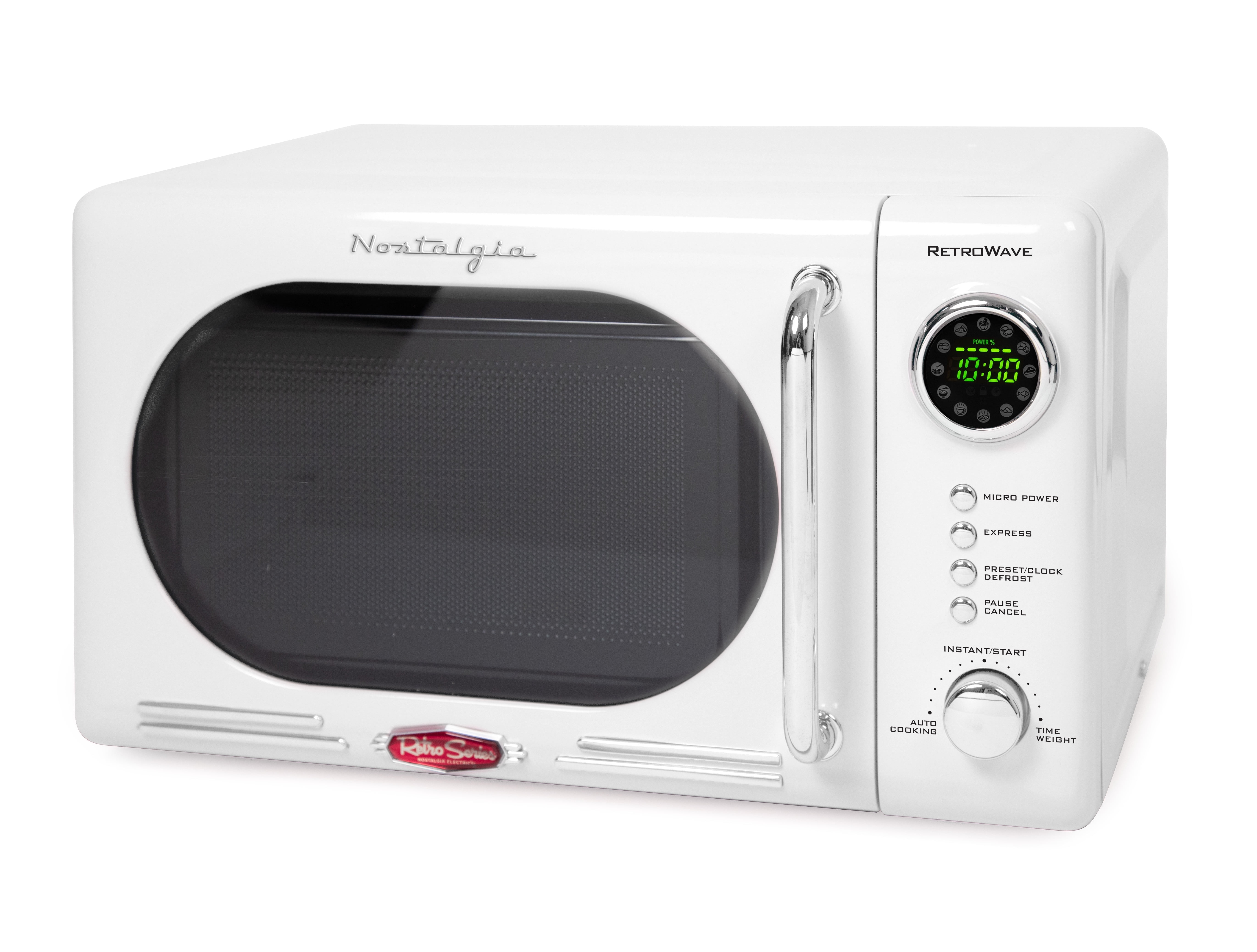 Nostalgia Retro Small Style 0.7 Cu. Ft. Compact Microwave Oven, 700 ...