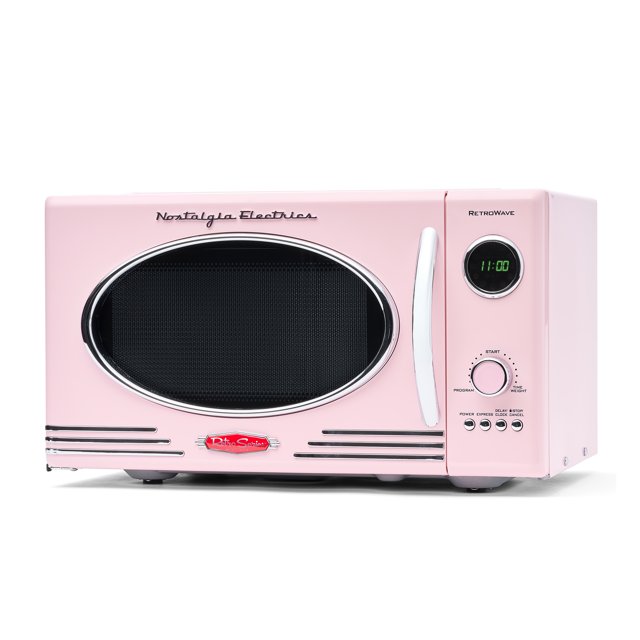 Nostalgia Retro Countertop Microwave Oven - Large 800-Watt - 0.9 cu ft ...