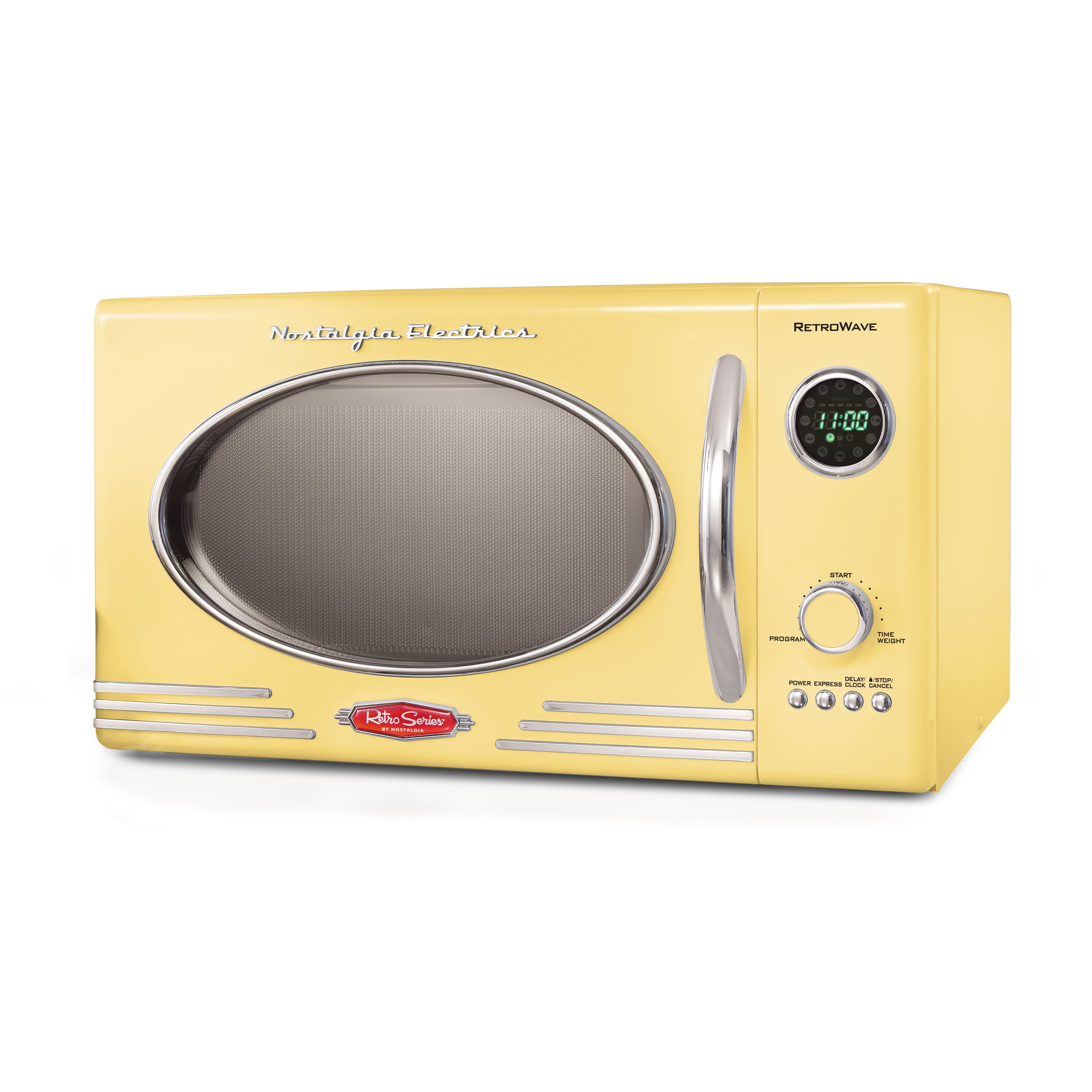 Free Shipping! Nostalgia Retro Microwave - Countertop Microwave Oven - Includes 12 Pre ...