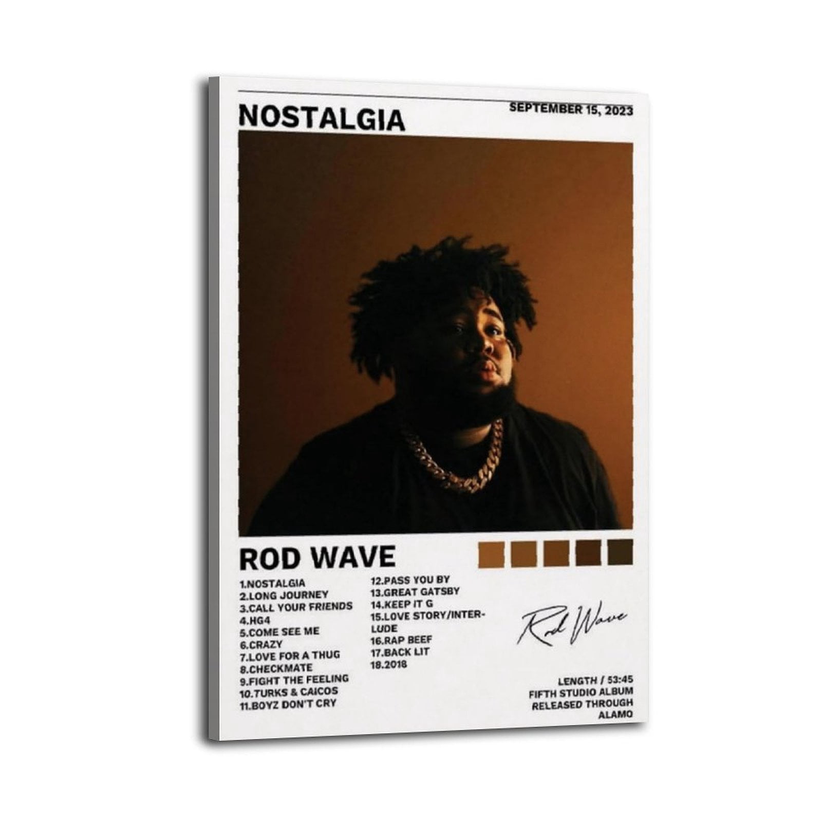 Nostalgia-Rod Wave Poster Wall Art Decoration Painting Living Room ...