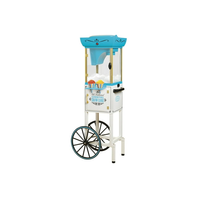 Nostalgia Retro Snow Cone Cart Slushie Machine & Shaved Ice Maker ...