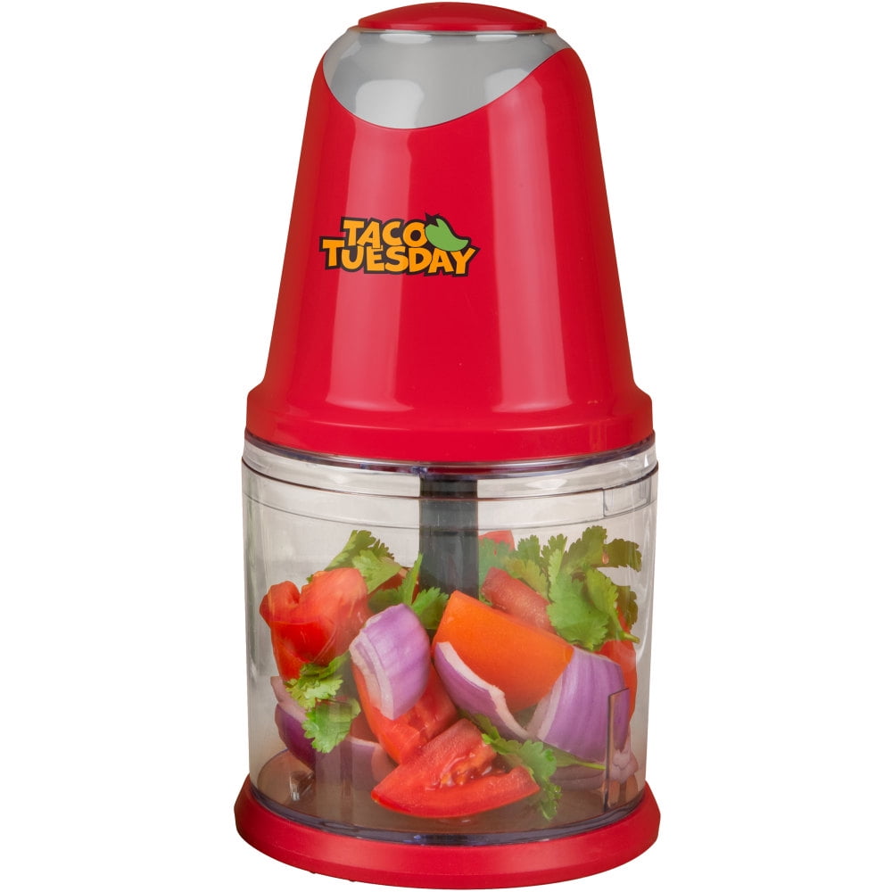 Taco Tuesday TTCHP2RD 2-Cup Capacity 2-Speed Chopper with Stainless ...