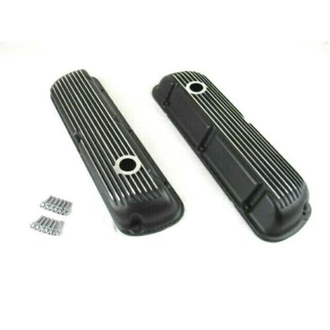 Nostalgic Aluminum Finned Valve Cover with Hole for 1964-1973 SBF 260 ...