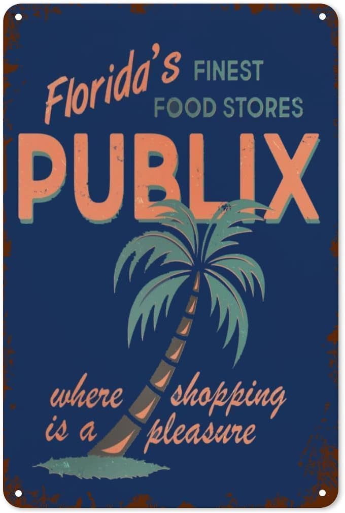 Nostalgic Art Retro Funny Tin Sign Vintage Publix Florida's Finest Food ...