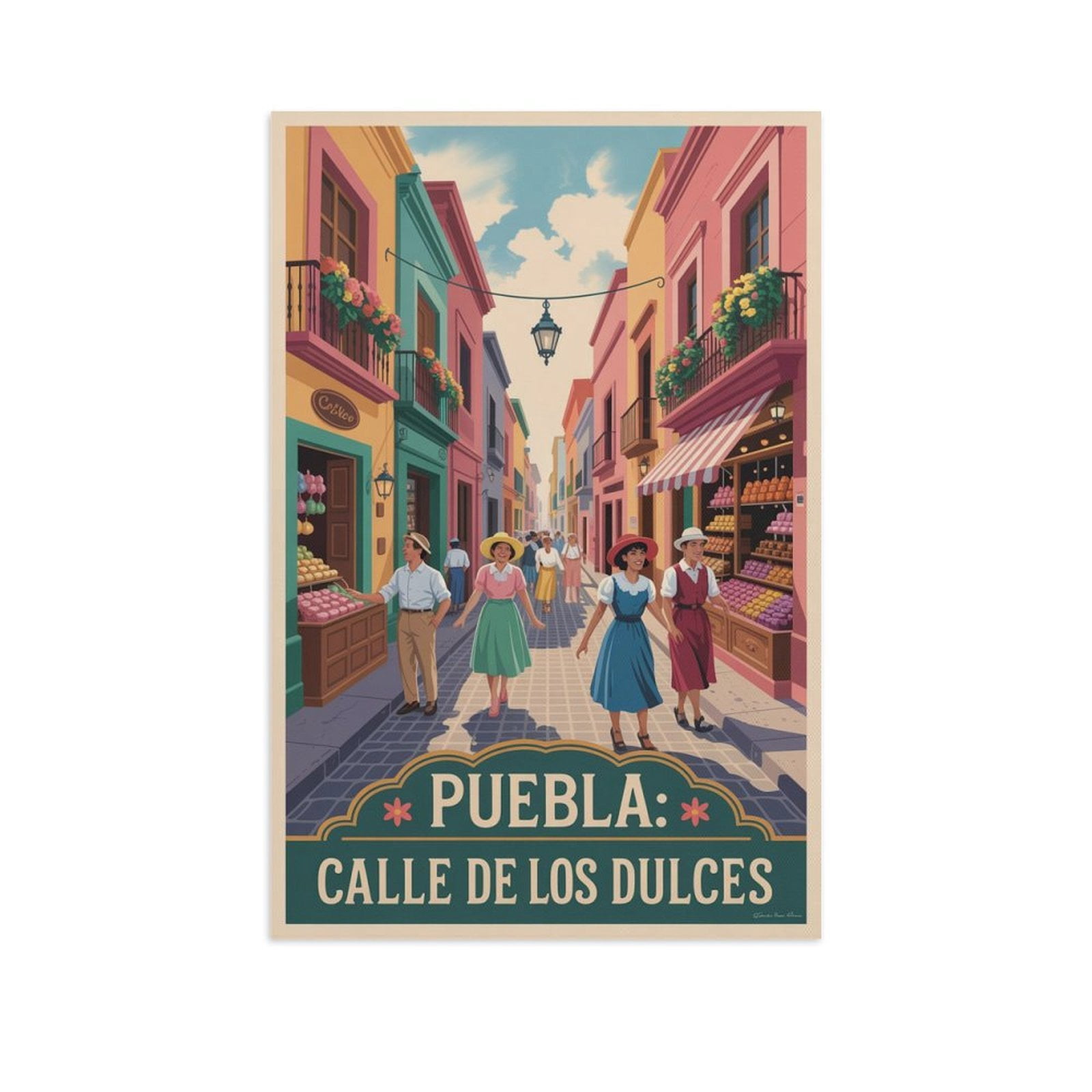 Nostalgic Candy Street Art Calle De Los Dulces Puebla Mexico Vintage ...