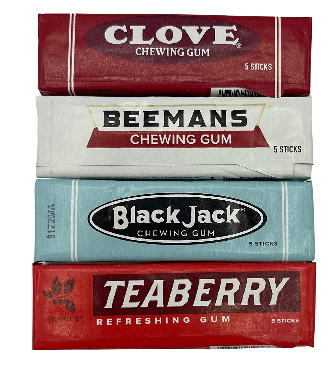 Nostalgic Chewing Gum Variety Pack Black Jack, Beeman's, Clove ...