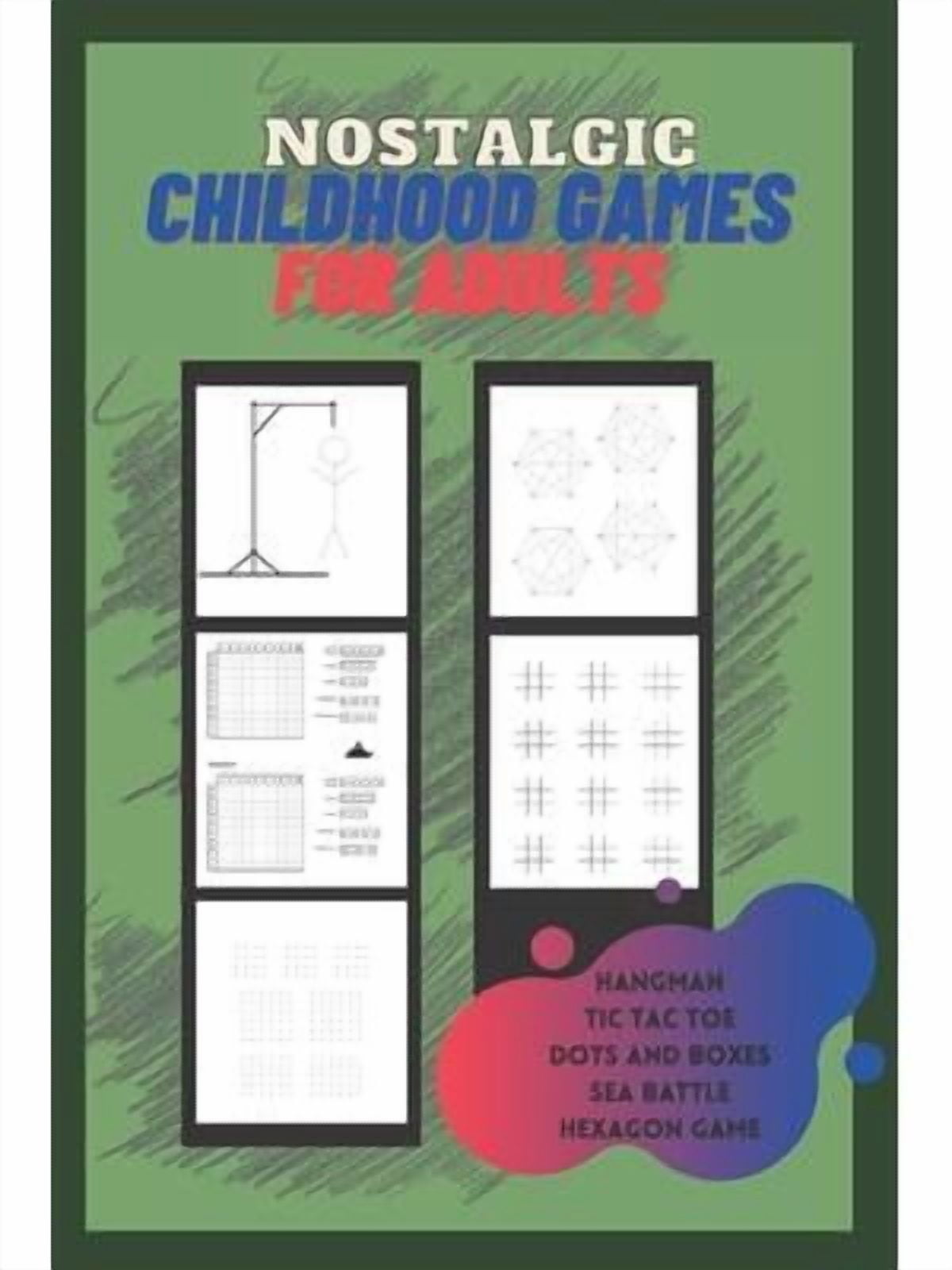 Nostalgic Childhood Games for Adults: Classic 2 players pen and paper ...