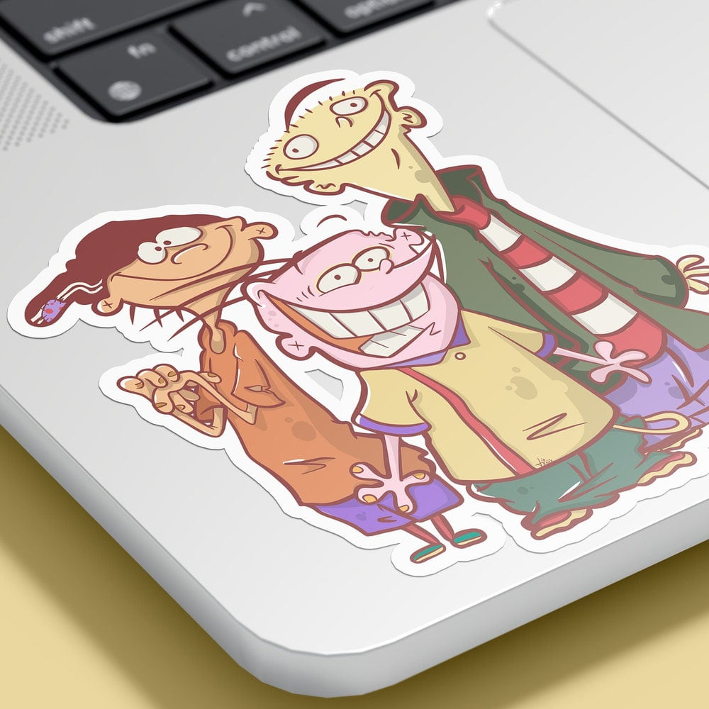 Nostalgic Ed, Edd N Eddy Sticker, Cartoon Fan Art, 90'S Sticker, Water ...