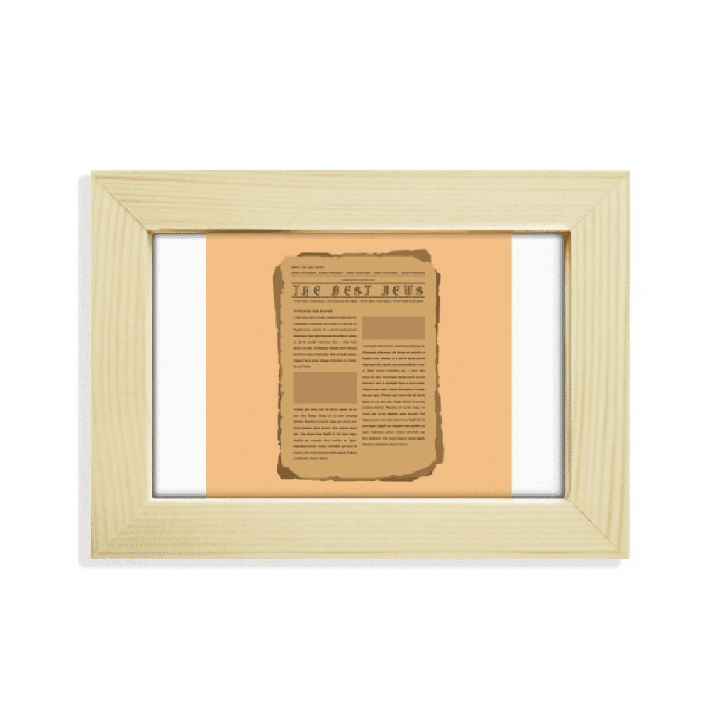 Nostalgic Effect Newspaper Desktop Decorate Photo Frame Picture Art ...