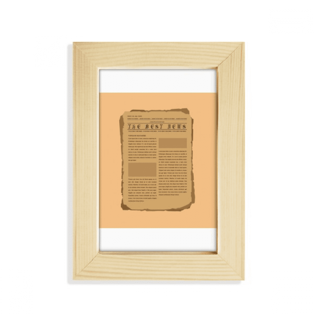 Nostalgic Effect Newspaper Desktop Display Photo Frame Picture Art ...