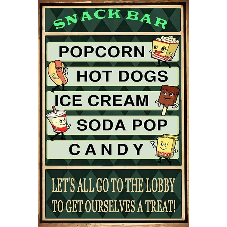 Snack Bar Signage