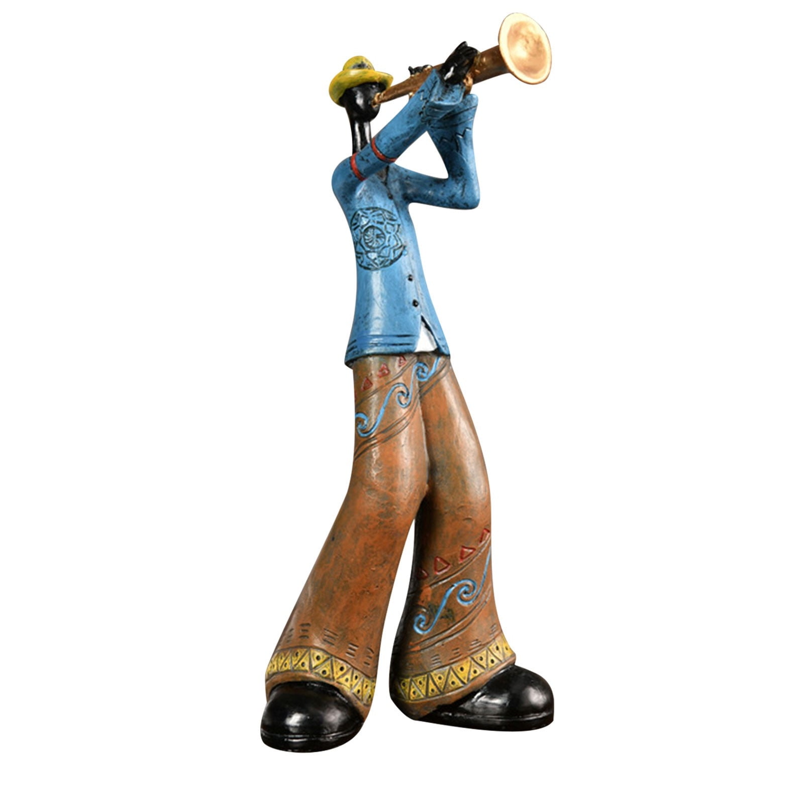 Nostalgic Trumpet Player Figurine for Home Decor, Classic Melody ...