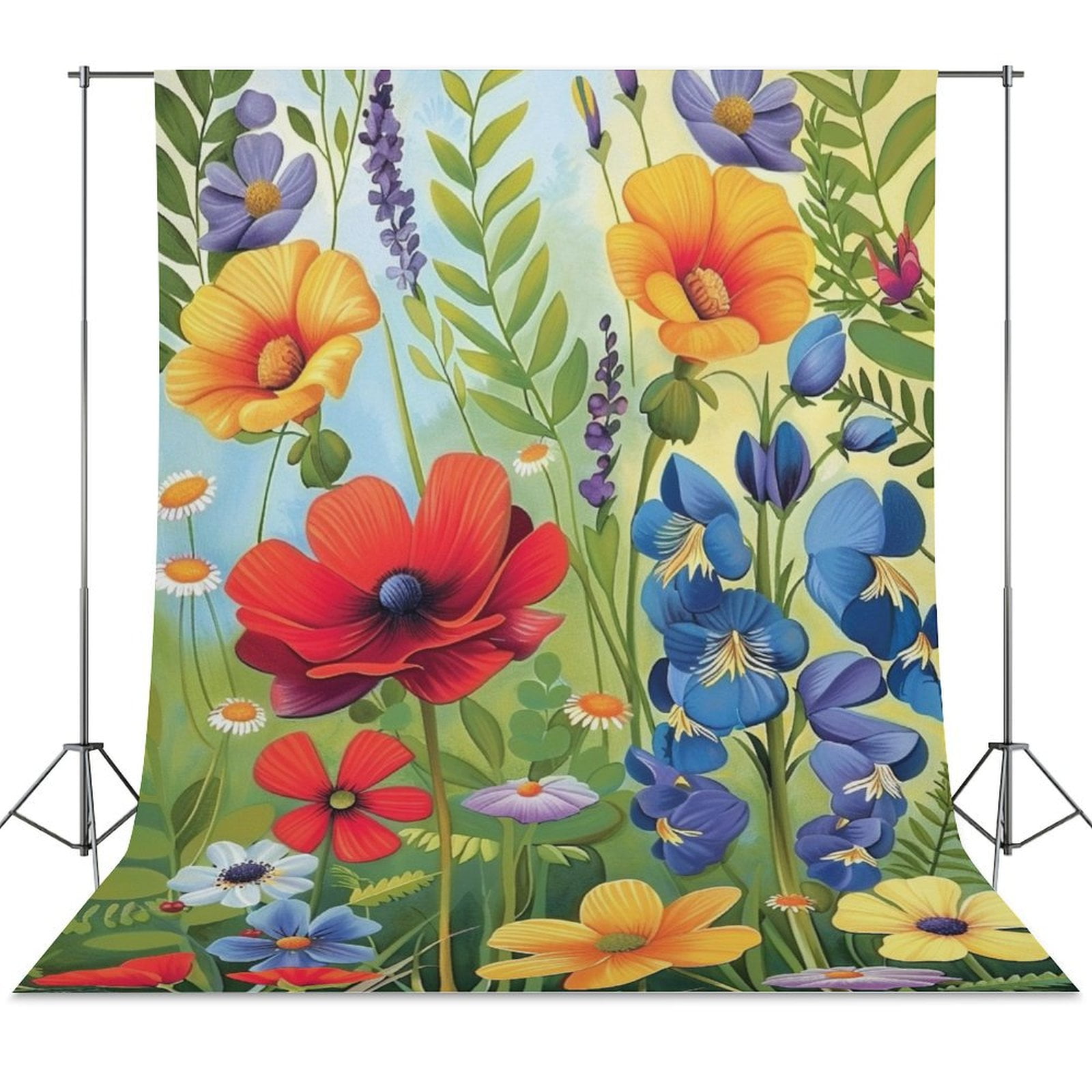 Nostalgic Vintage Floral Spring Wall Backdrop Background Floral ...