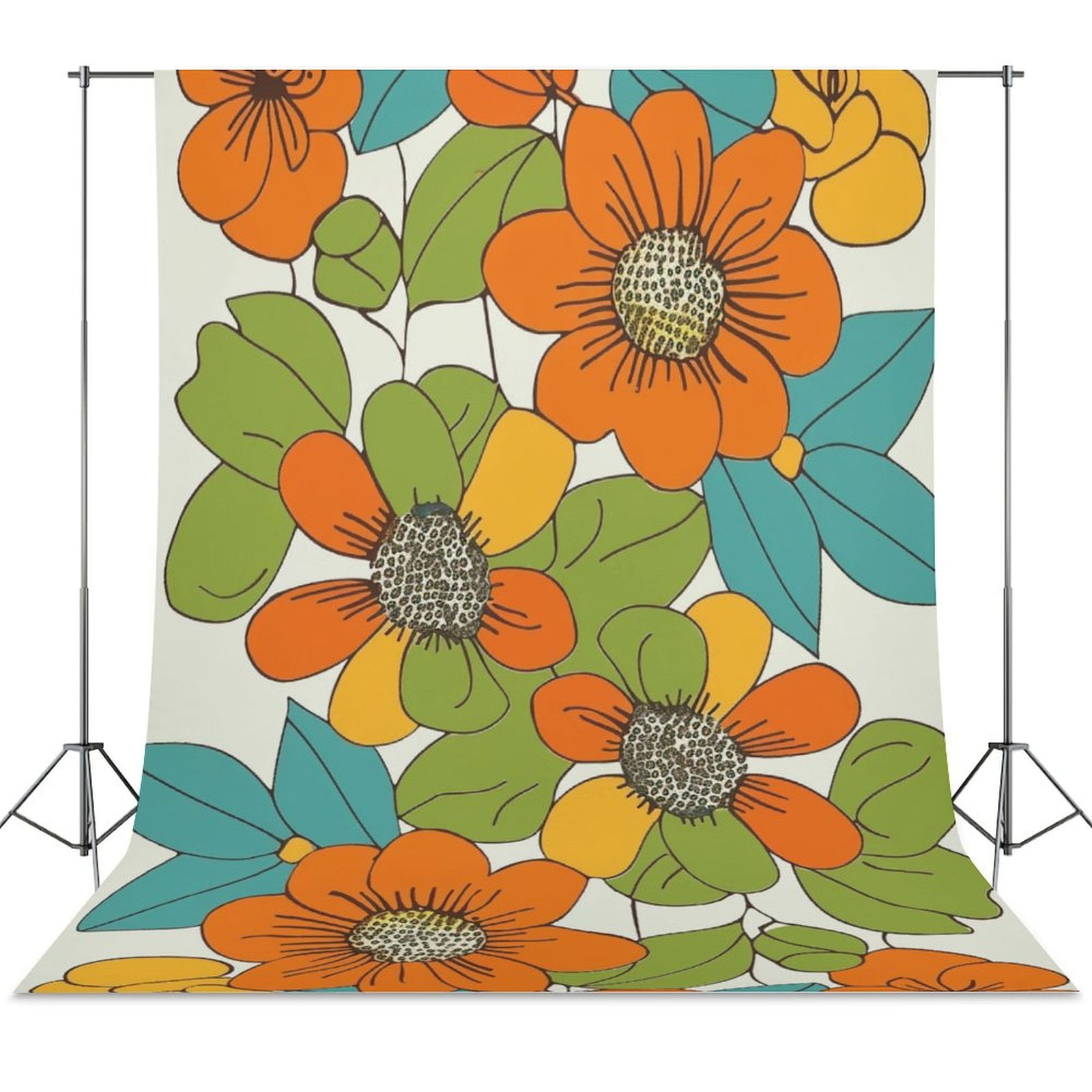 Nostalgic Vintage Floral Spring Wall Backdrop Background Floral ...
