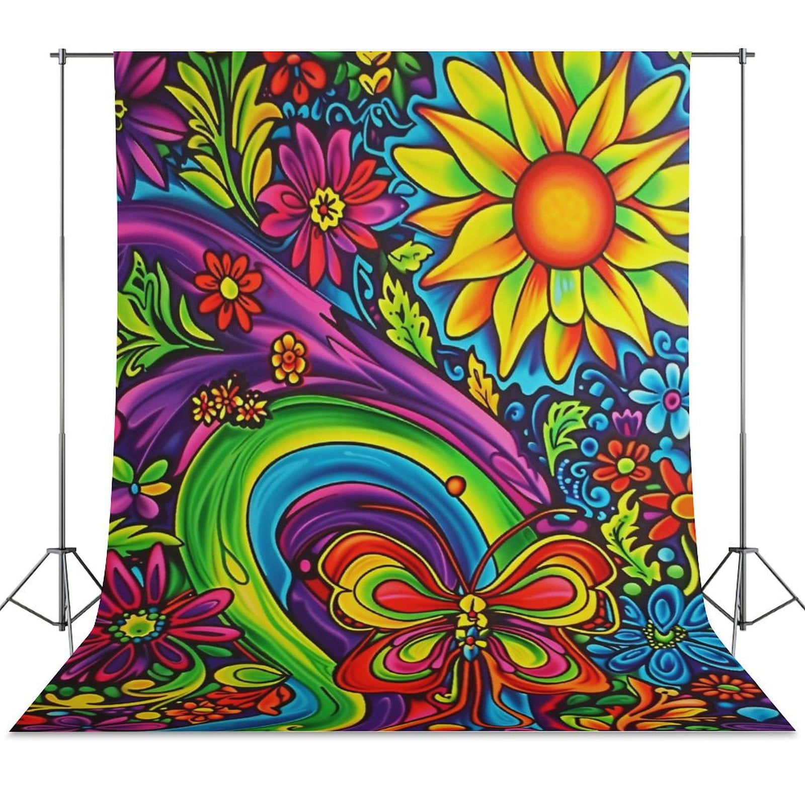 Nostalgic Vintage Floral Spring Wall Backdrop Background Floral ...