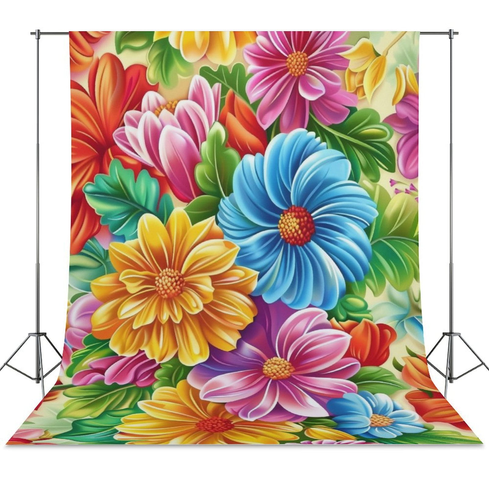 Nostalgic Vintage Floral Spring Wall Backdrop Background Floral ...