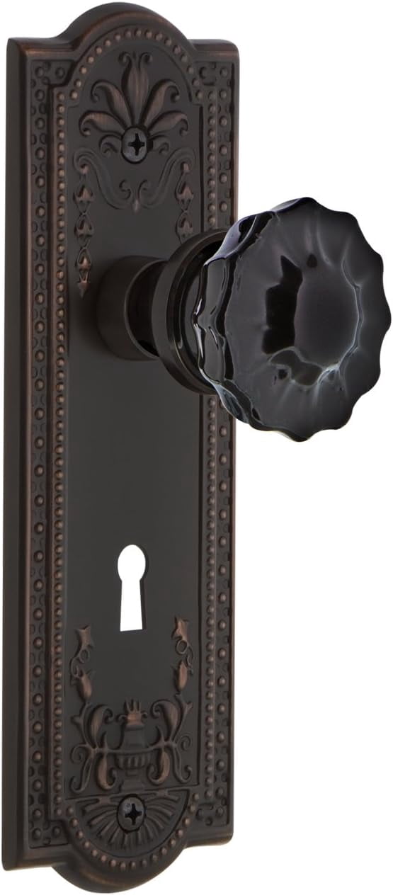 Nostalgic Warehouse 727389 Meadows Plate with Keyhole Privacy Crystal ...