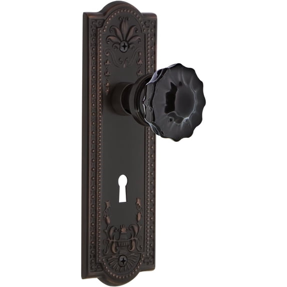 Nostalgic Warehouse 727389 Meadows Plate with Keyhole Privacy Crystal ...