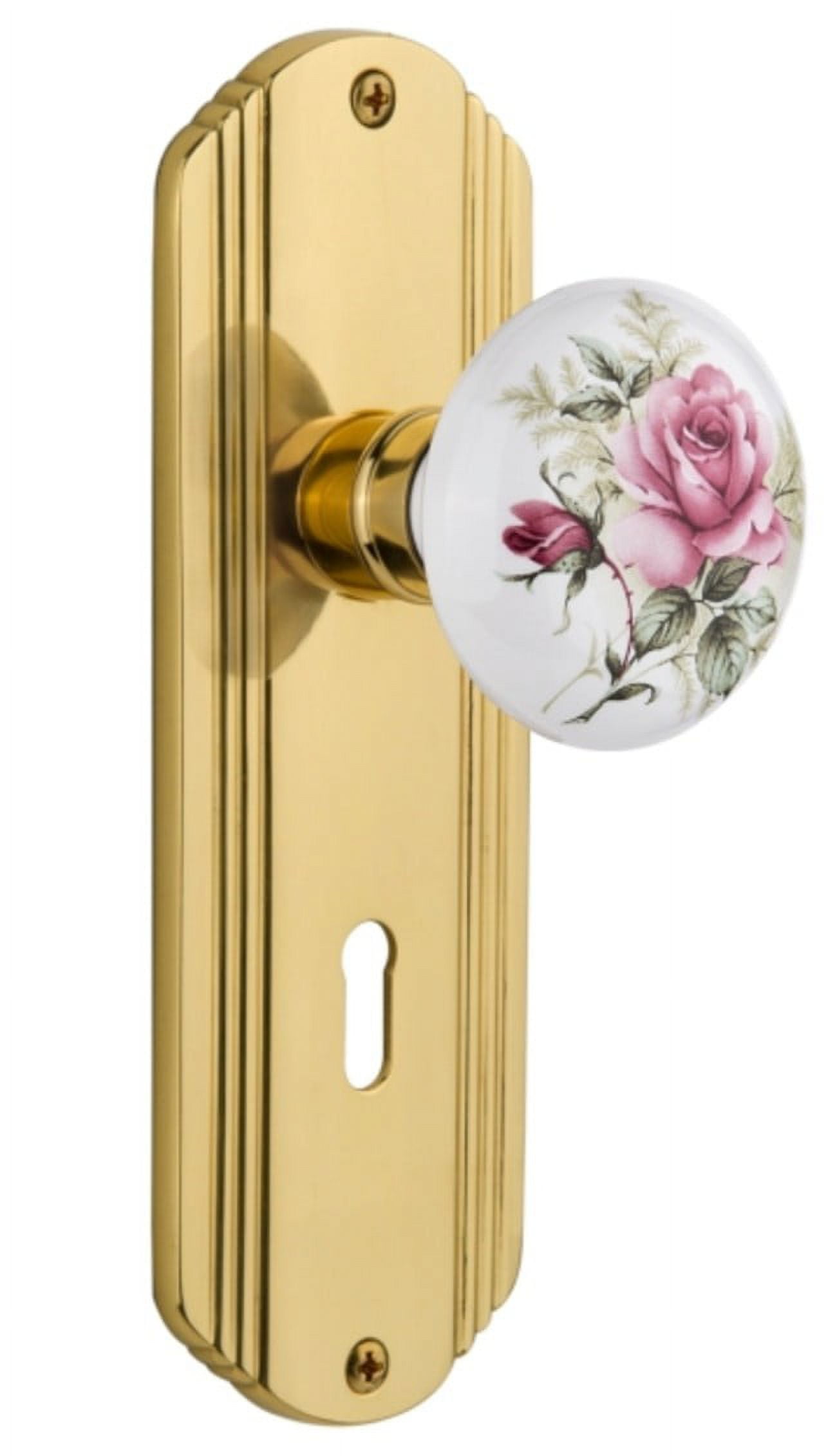 Nostalgic Warehouse Decros_Psg_234_Kh Vintage Porcelain Painted Rose ...