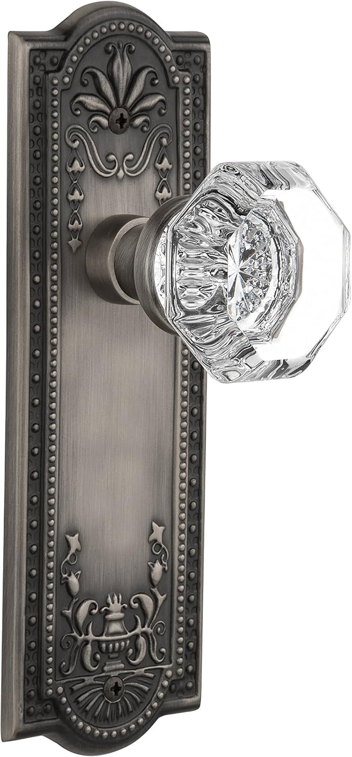 Nostalgic Warehouse Meadows Plate with Waldorf Crystal Knob, Double ...