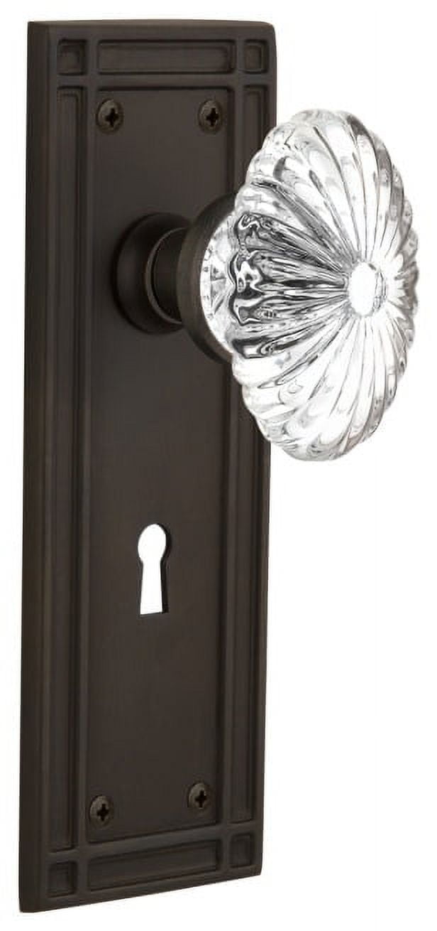 Nostalgic Warehouse Misofc_Mrt_238_Kh Oval Fluted Crystal Solid Brass ...