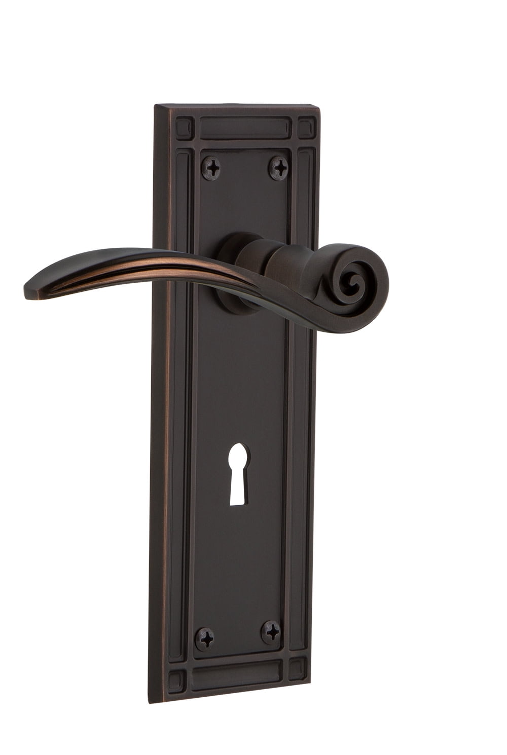 Nostalgic Warehouse Misswn_Sd_Kh_Rh Swan Non-Turning One-Sided Door Lever - Bronze - Walmart.com