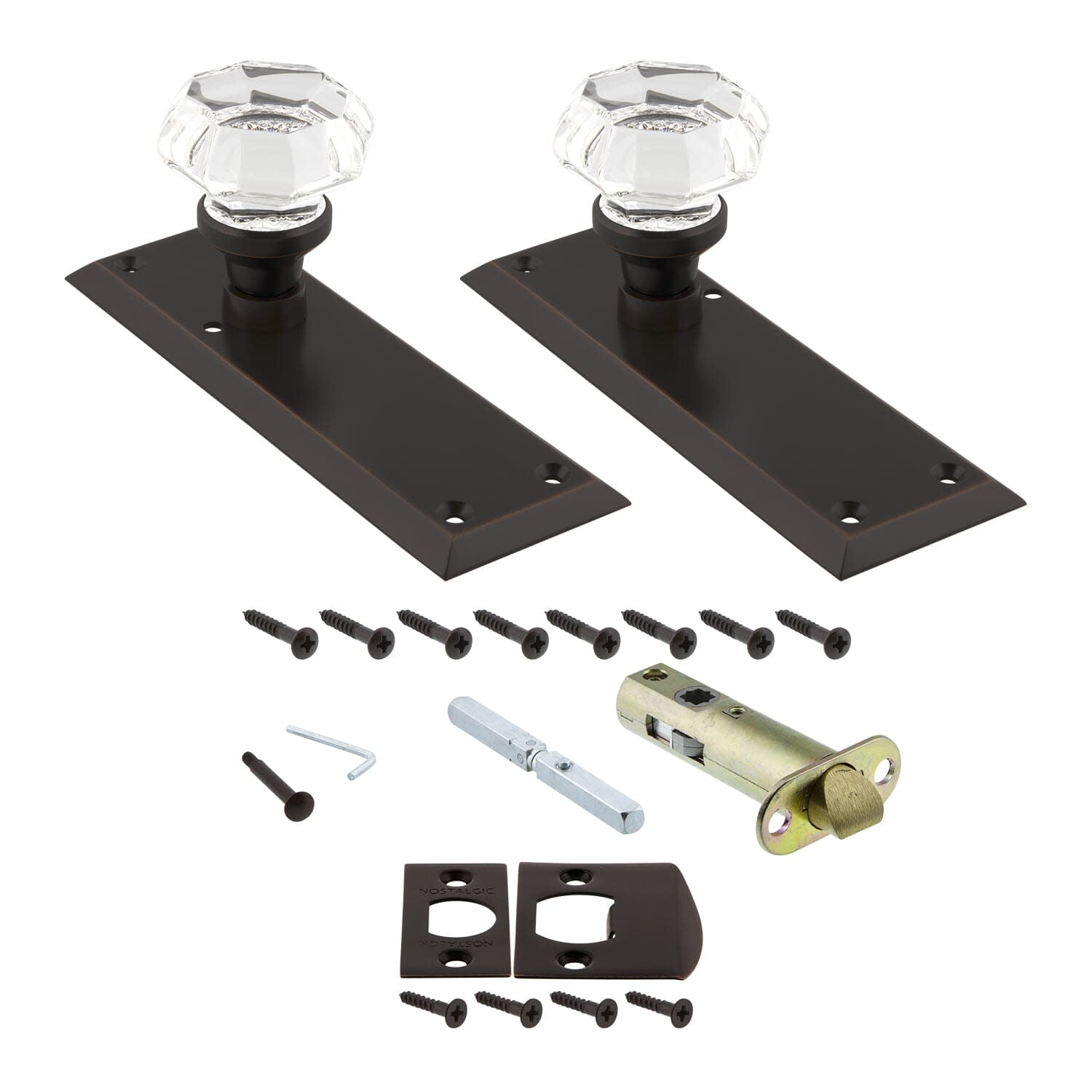 Nostalgic Warehouse Nykwal_Prv_238_Nk Waldorf Lead Crystal Privacy Door ...