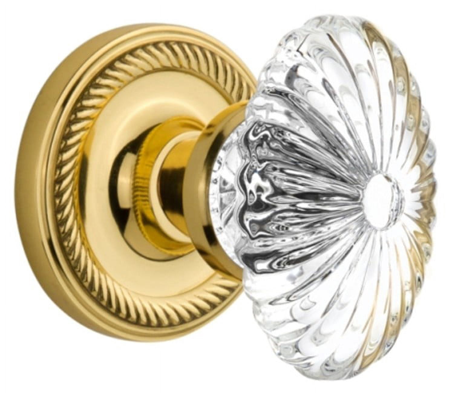 Nostalgic Warehouse Ropofc_Mrt_214_Kh Oval Fluted Crystal Solid Brass ...