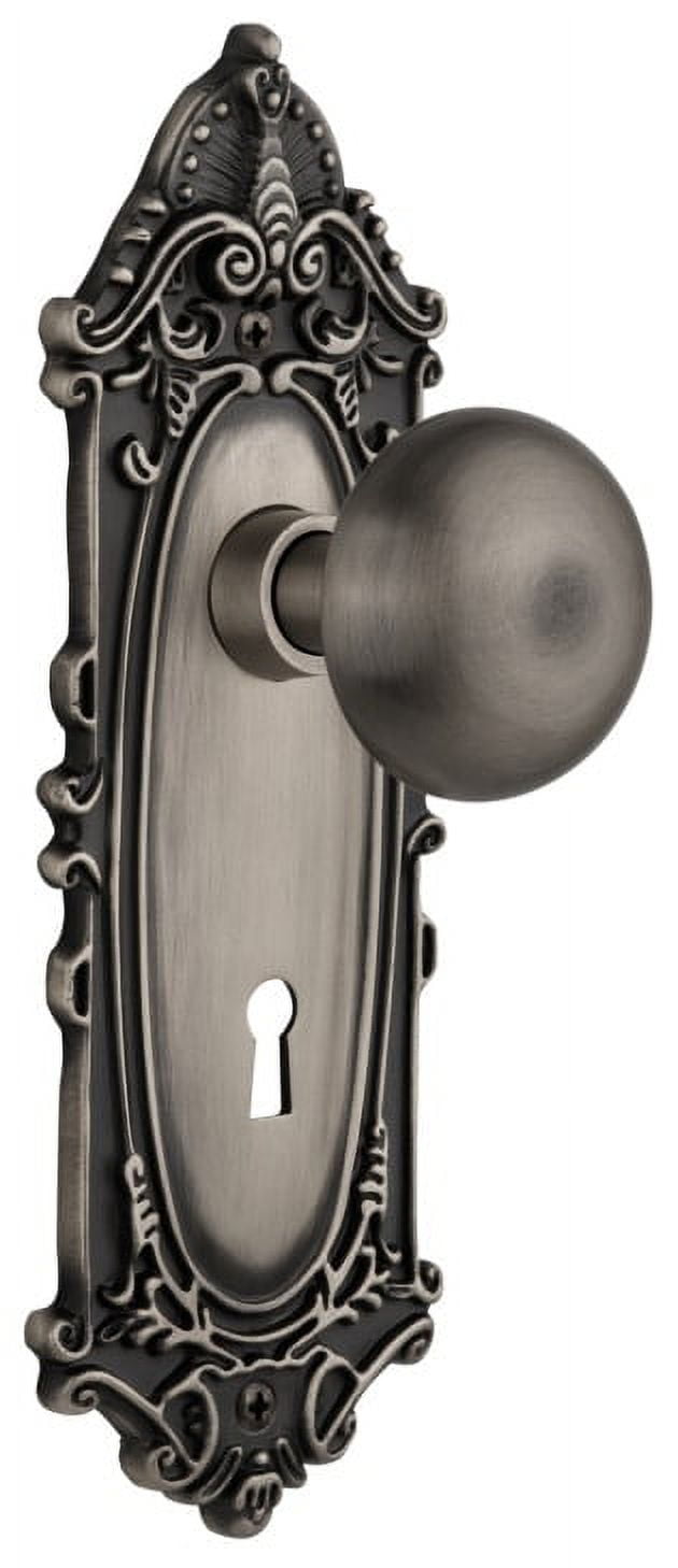 Nostalgic Warehouse Vicnyk_Mrt_214_Kh New York Solid Brass Vintage Skeleton Key Retrofit ...