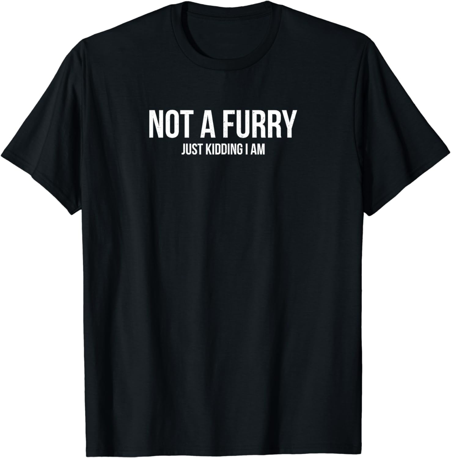 Not A Furry Just Kidding Furry Fandom Furries Shirt - Walmart.com