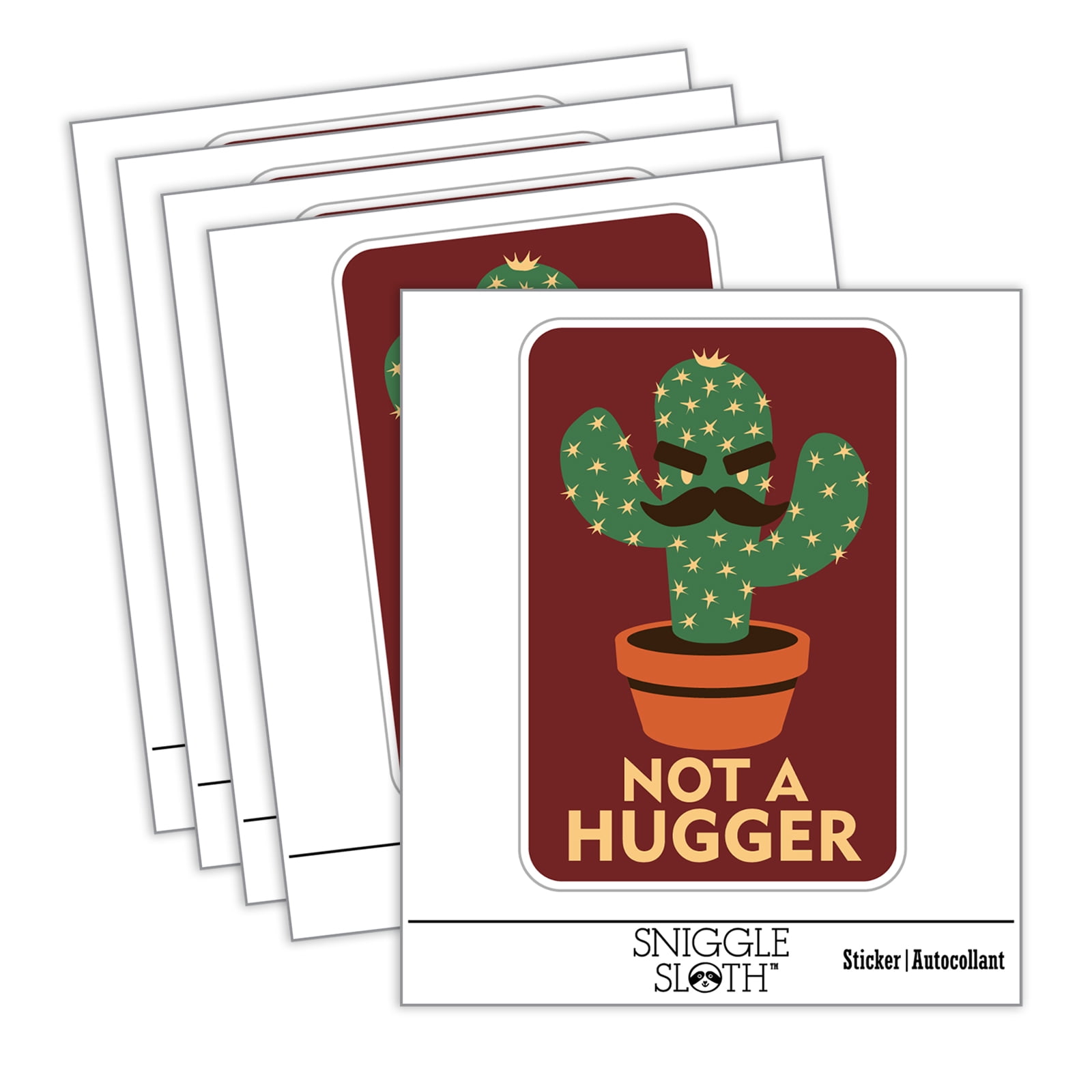 Not A Hugger Cactus Succulent Car Window Bumper Water Bottle Phone ...