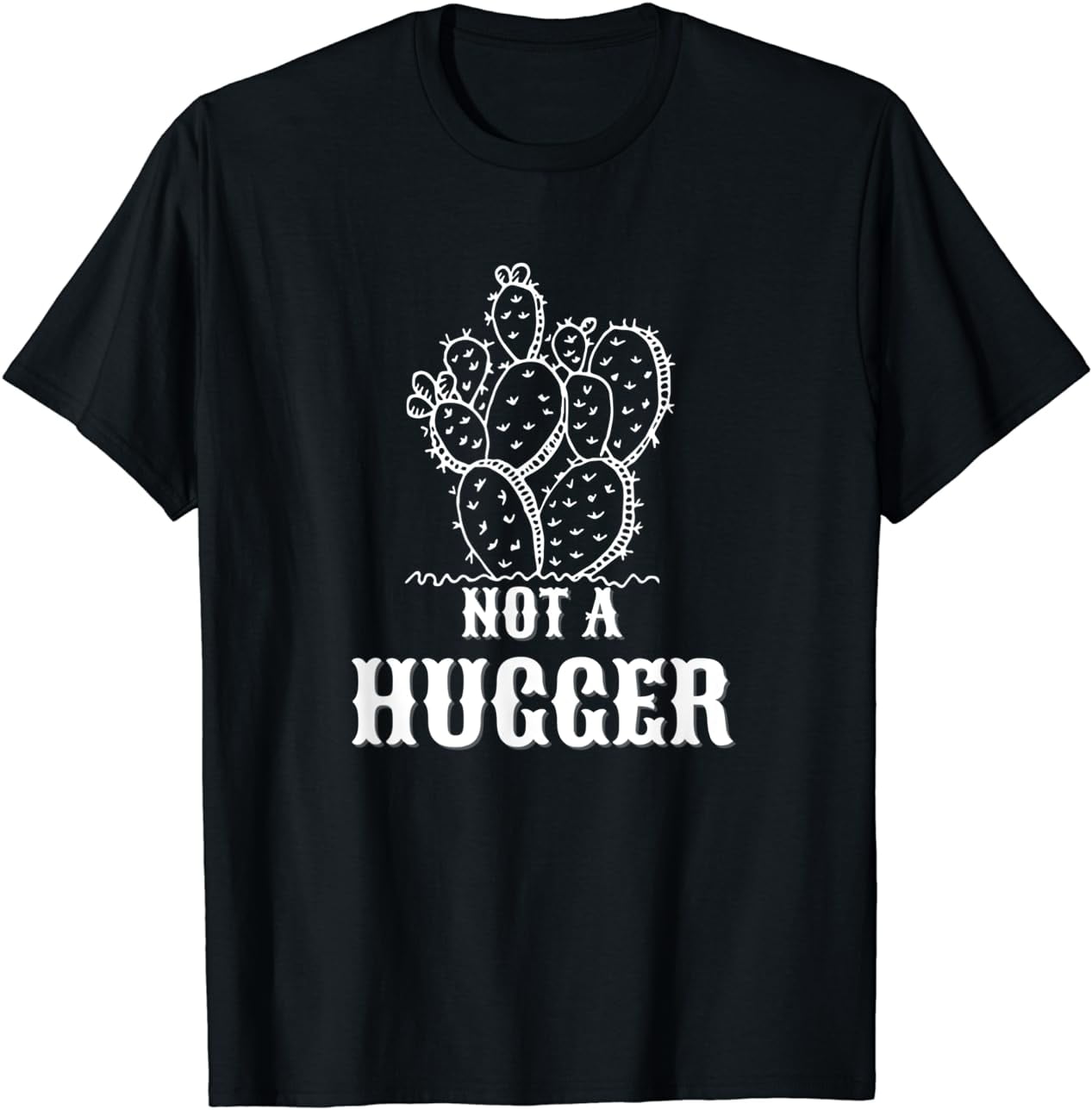 Not A Hugger Cute Cactus Shirt Funny Social Distancing T-Shirt ...