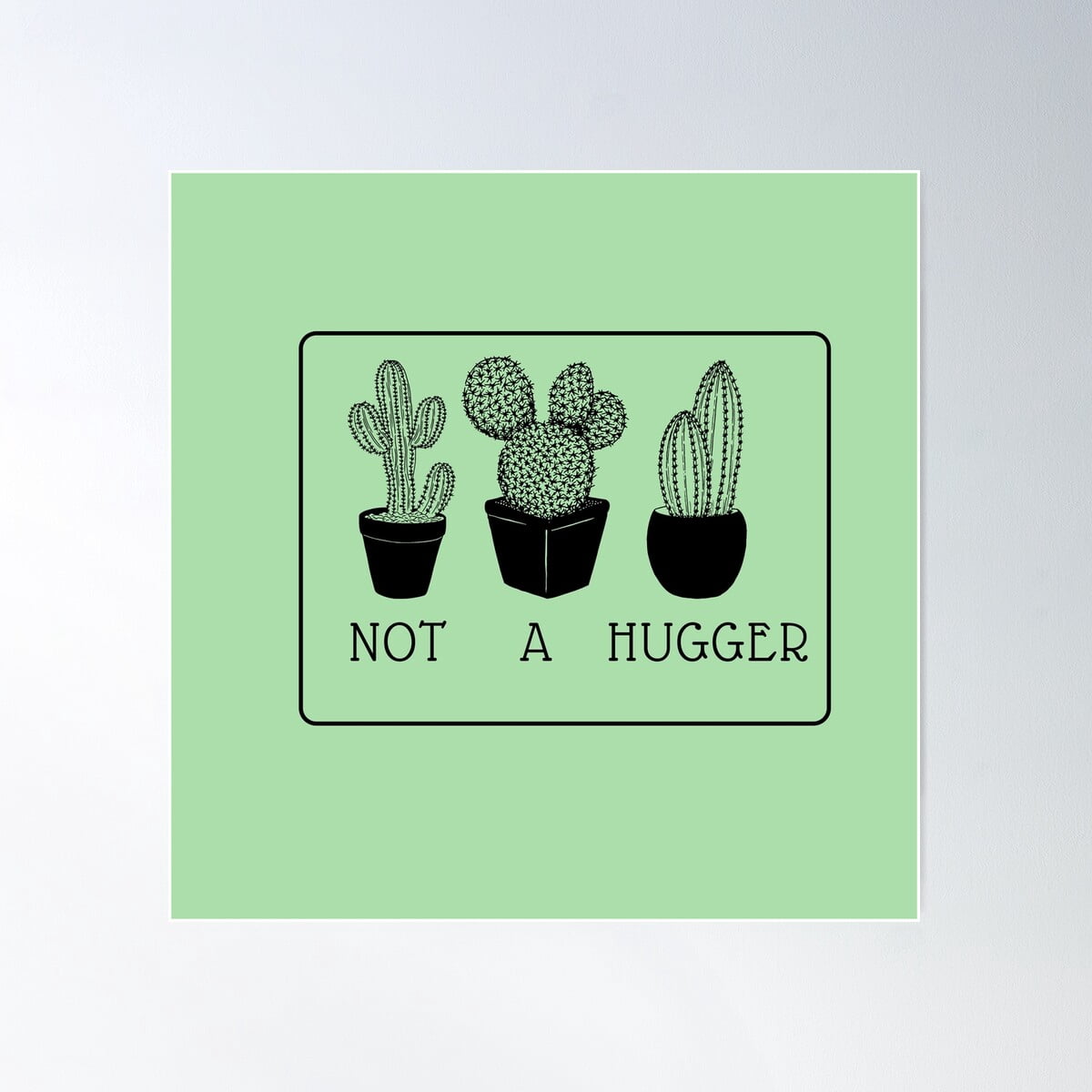 Not A Hugger Poster Wall Art, Modern Wall Decor For Living Room Bedroom ...