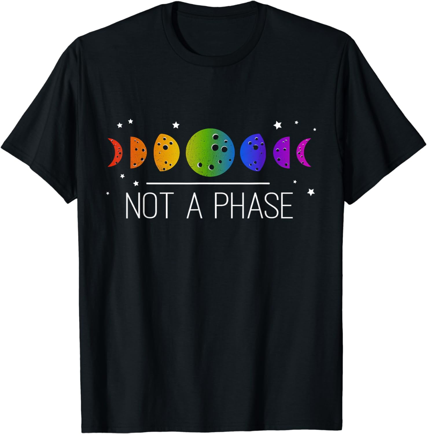Not A Phase Moon Phases Pride LGBT T-Shirt - Walmart.com