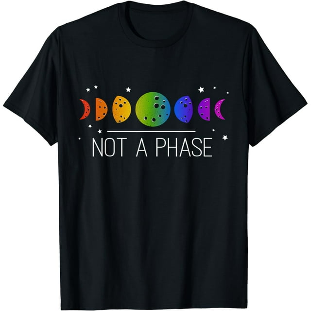 Not A Phase Moon Phases Pride LGBT T-Shirt - Walmart.com
