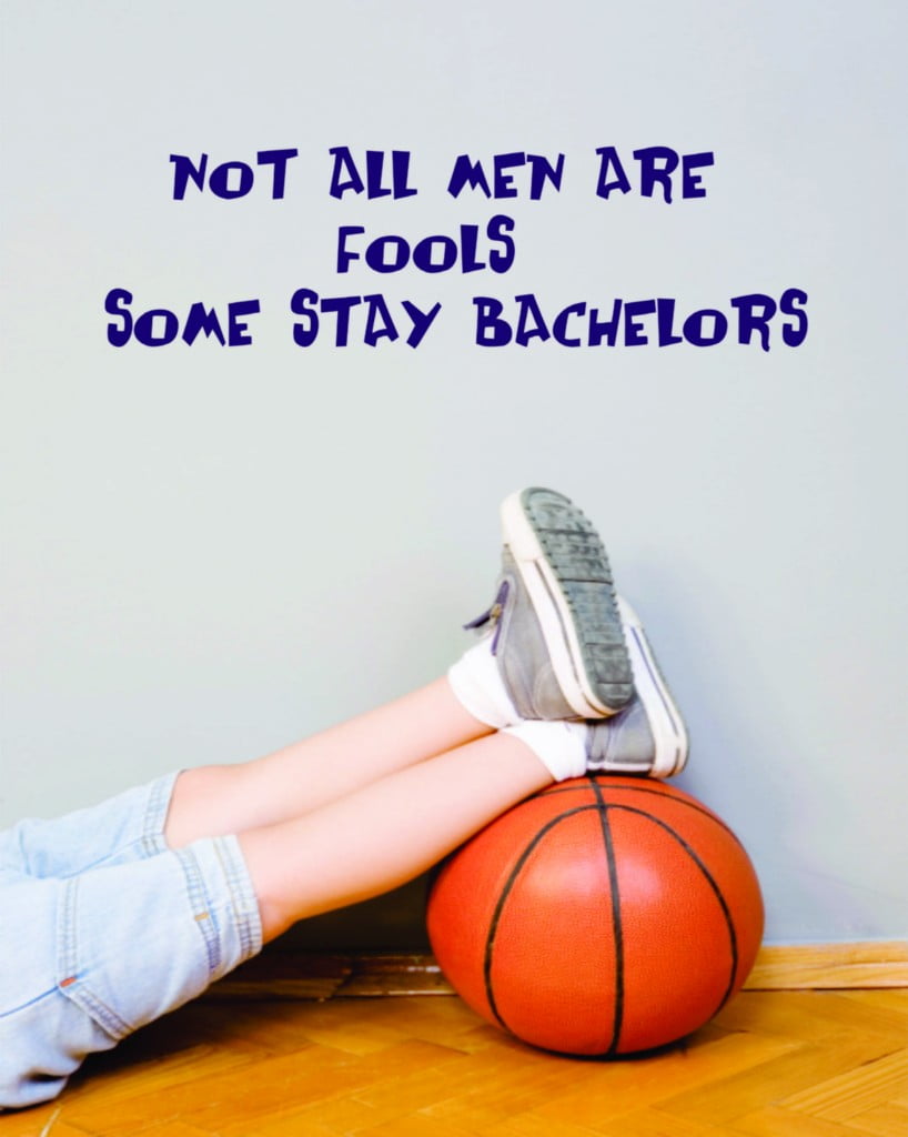 Not All Men Are Fools Picture Art Girls Boys BedRoom Sticker Vinyl Wall ...