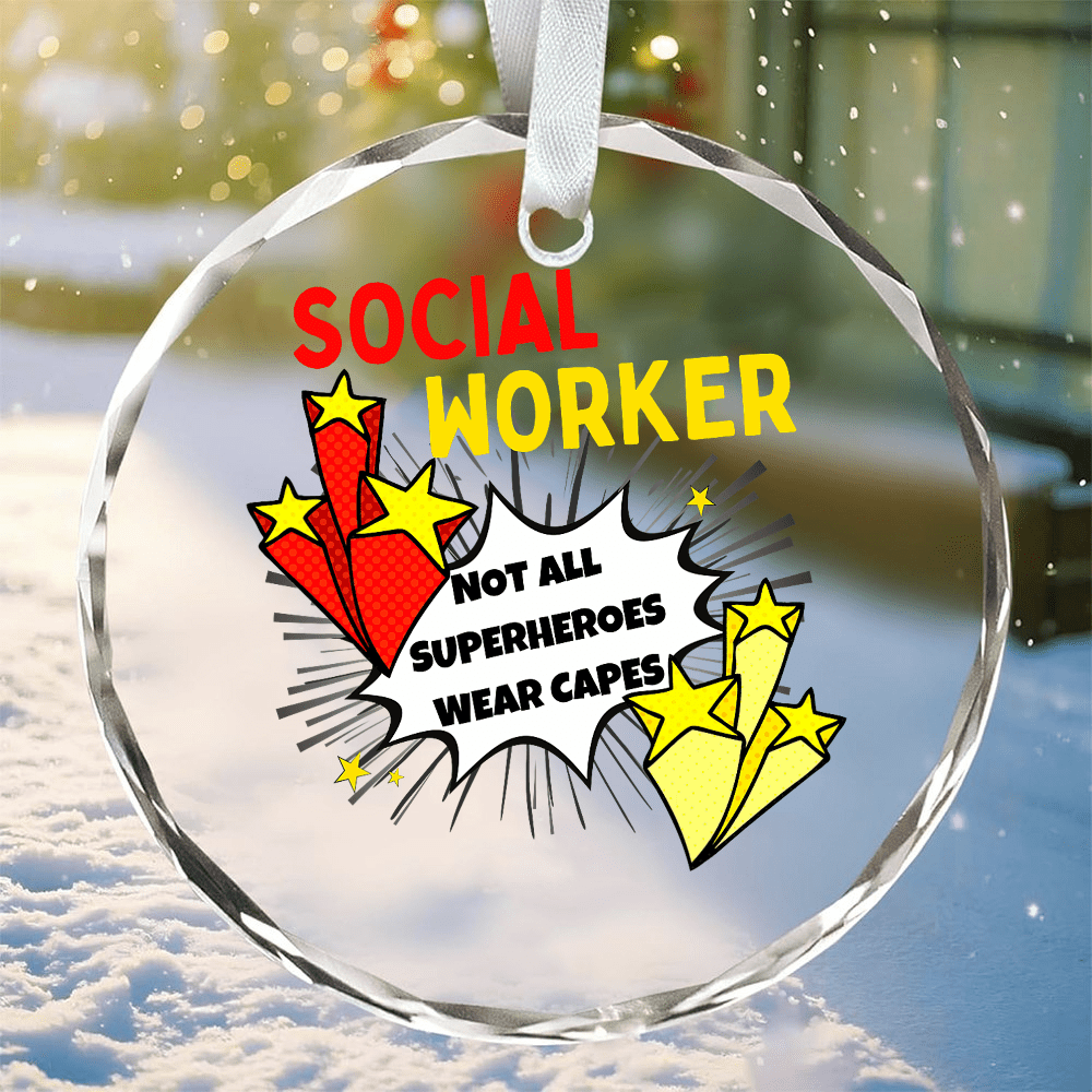 Not All Superheroes Wear Capes Comic Social Worker Ornament Home ...