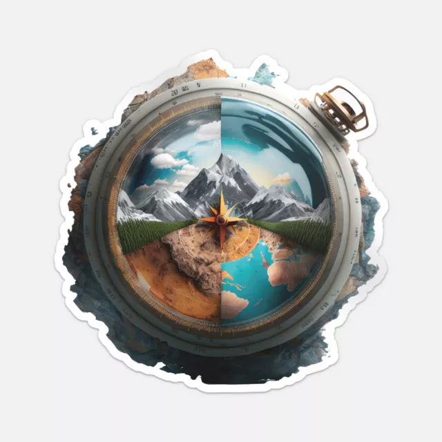 Not All Those Who Wander Are Lost Compass Travel Sticker Phone Decal ...